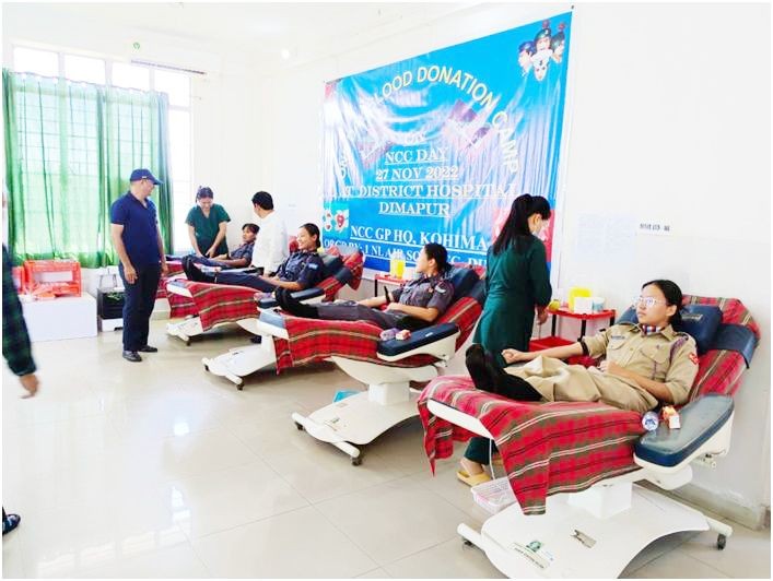 Blood donation camps held to mark NCC Day | MorungExpress ...