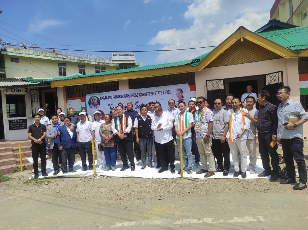 Nagaland Congress stages Jai Bharat Satyagraha | MorungExpress ...