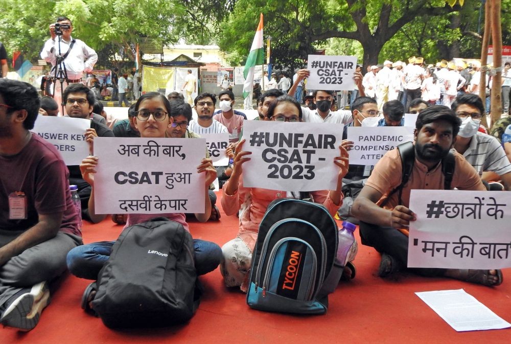 New Delhi: UPSC aspirants stage a protest | MorungExpress ...