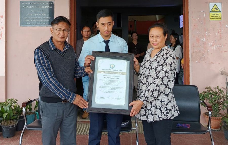 Phek Government College honours Vethozo Lohe | MorungExpress ...