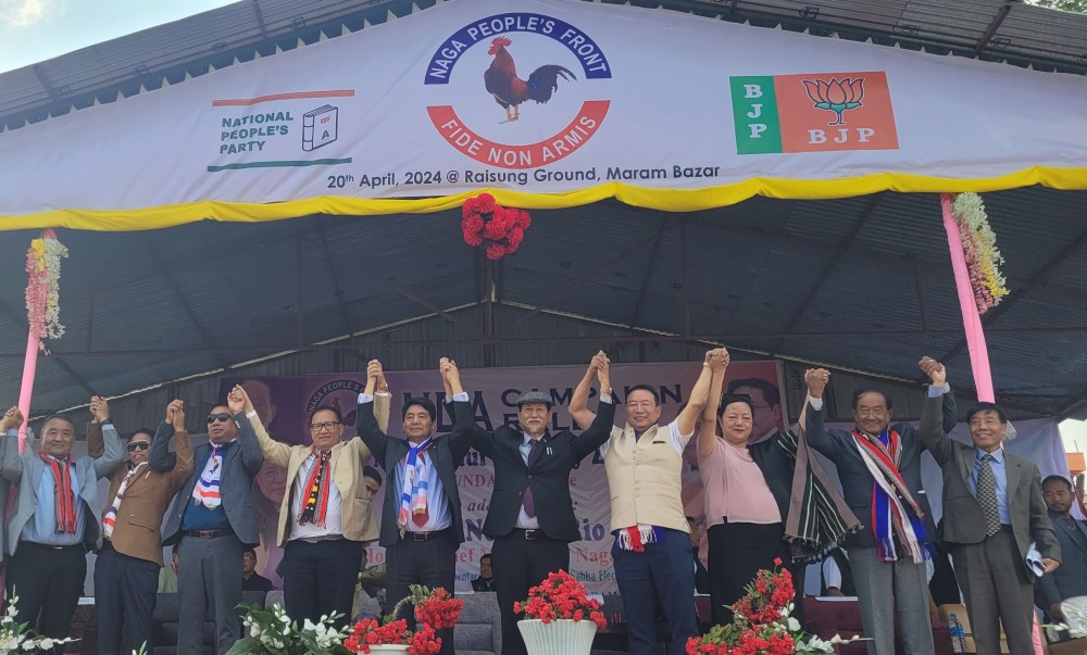 Rio campaigns for NPF candidate for Outer Manipur LS Election ...