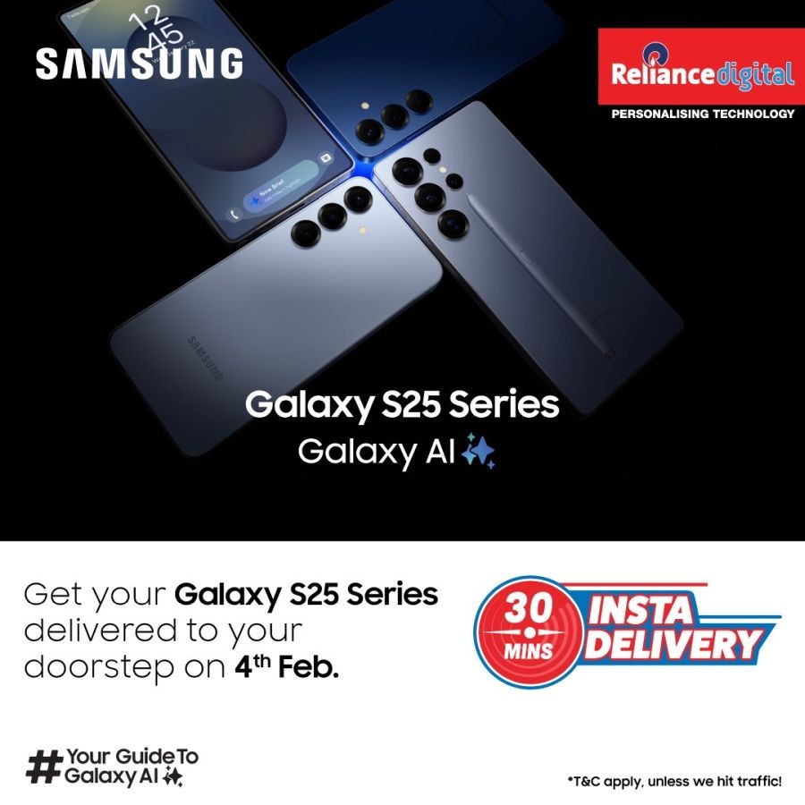 Reliance Digital promises to deliver Samsung Galaxy S25 Series in just ...