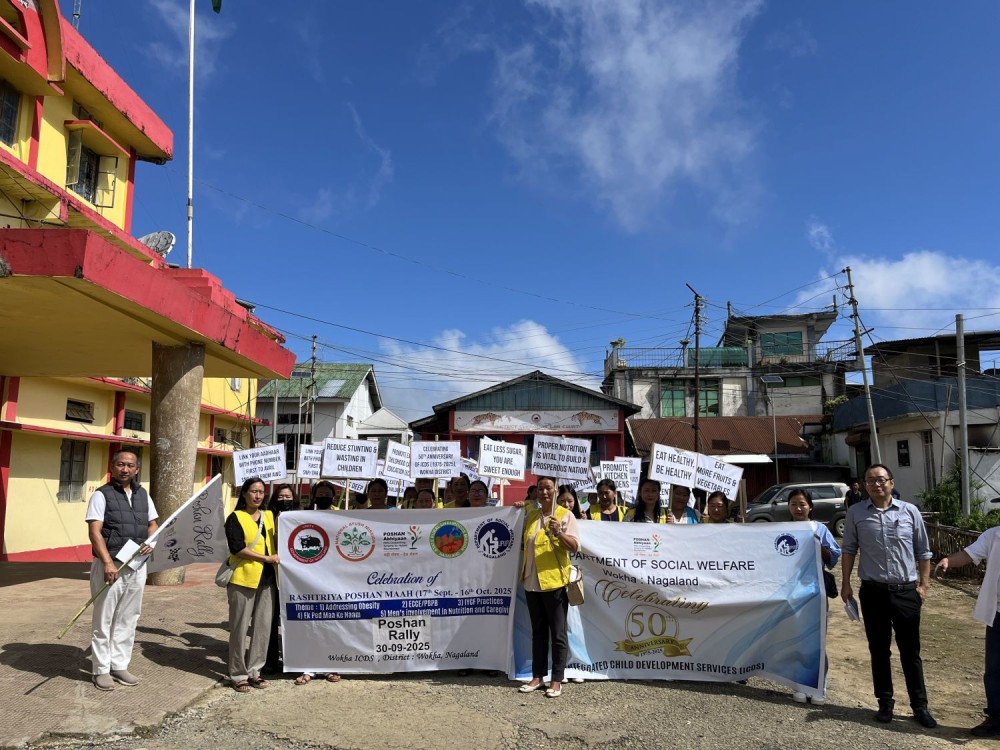 Nutrition awareness rally marks Rashtriya Poshan Maah in Wokha ...